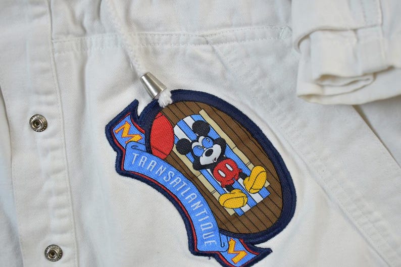 Vintage 1990s Mickey Mouse Disney Transatlantic Luxury Patchwork Cruise ...
