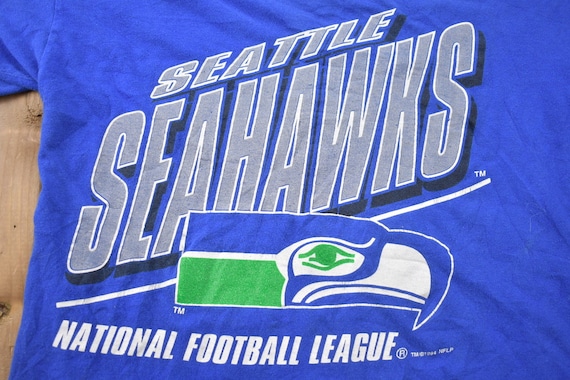 Vintage 1994 Seattle Seahawks NFL Logo Graphic T-Shir… - Gem