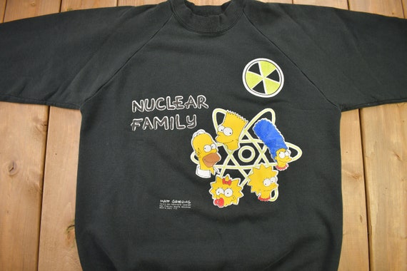 Vintage 1990 The Simpsons Nuclear Family Graphic Crew… - Gem