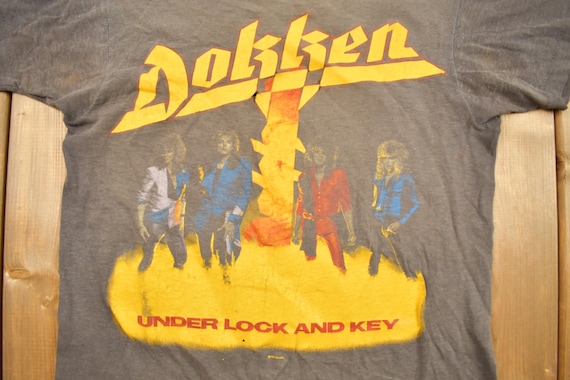 Vintage 1985 Dokken Under Lock And Key Tour Band T-sh… - Gem
