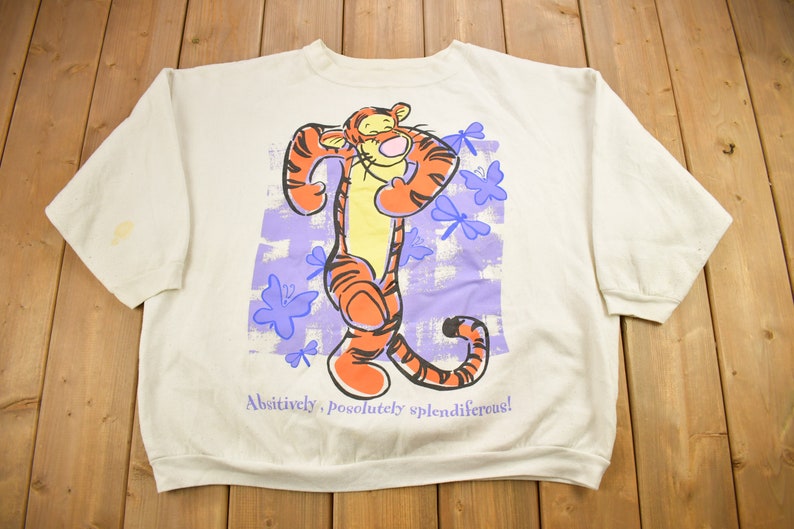 Vintage 1990s Walt Disney Tigger Graphic Disney Crewneck / Vintage ...