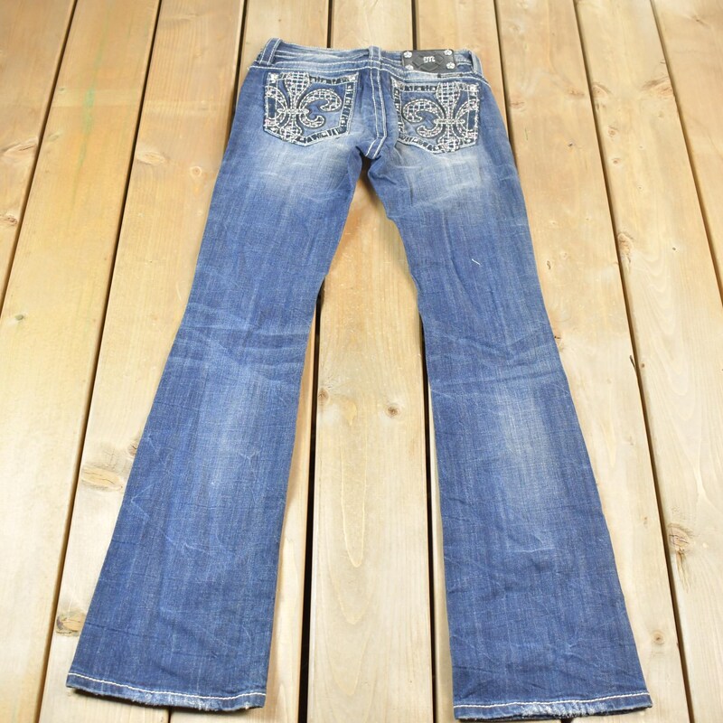 Embroidered Jeans - Etsy