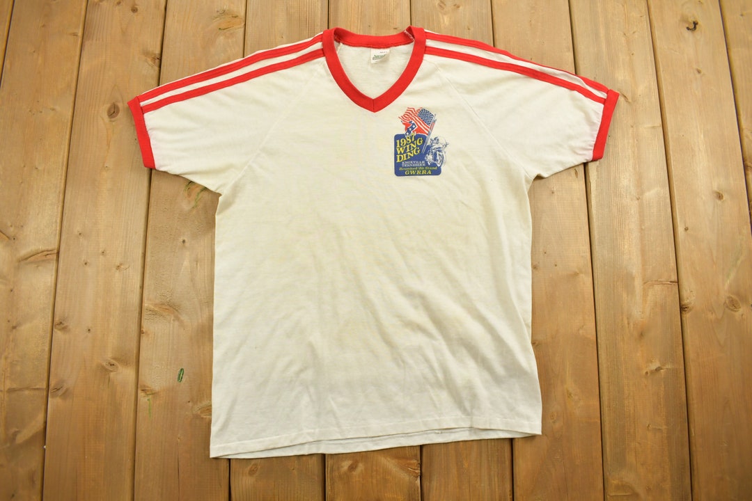 Vintage 1987 Wing Ding Tennessee Graphic Ringer T Shirt / Made in USA ...