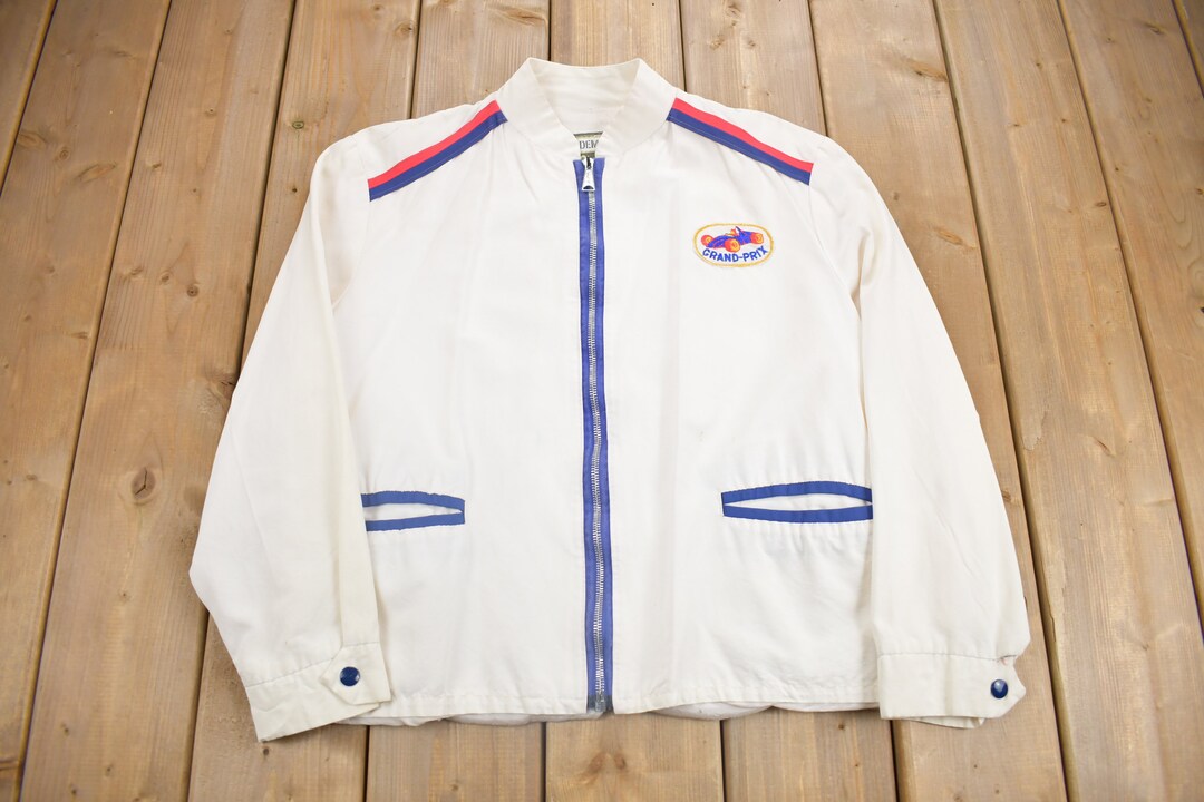 Vintage 1960s Grand Prix Cafe Racer Racing Jacket / Athleisure ...