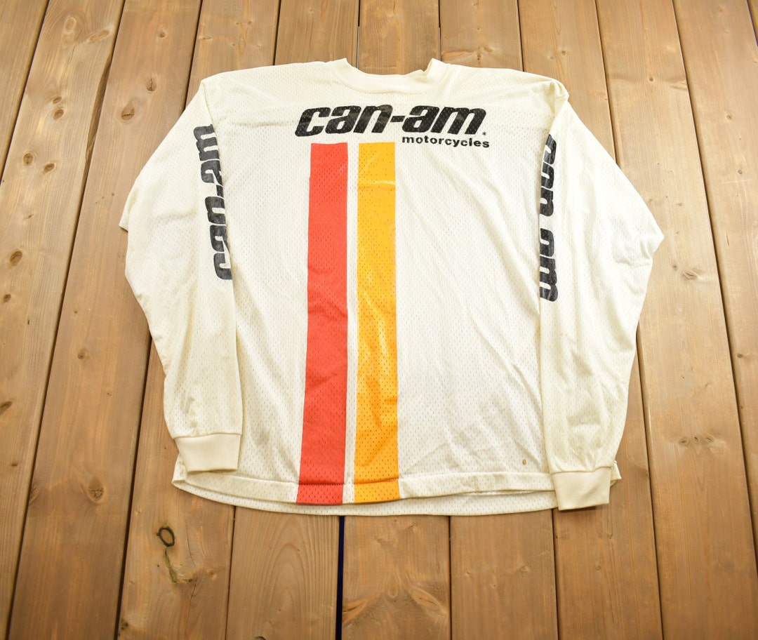 Vintage 1980s Champion Can-am Motorcycle Racing Mesh Racing Jersey Made ...