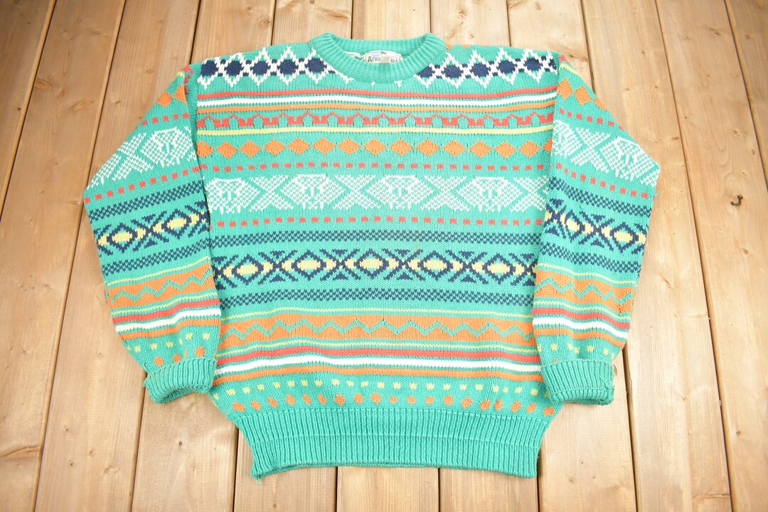 Vintage 1990s Aeropostale Knit Crewneck Sweater / Vintage 90s Crewneck ...