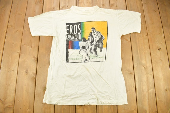 Vintage 1994 Eros Ramazzotti World Tour Band T-shirt … - Gem