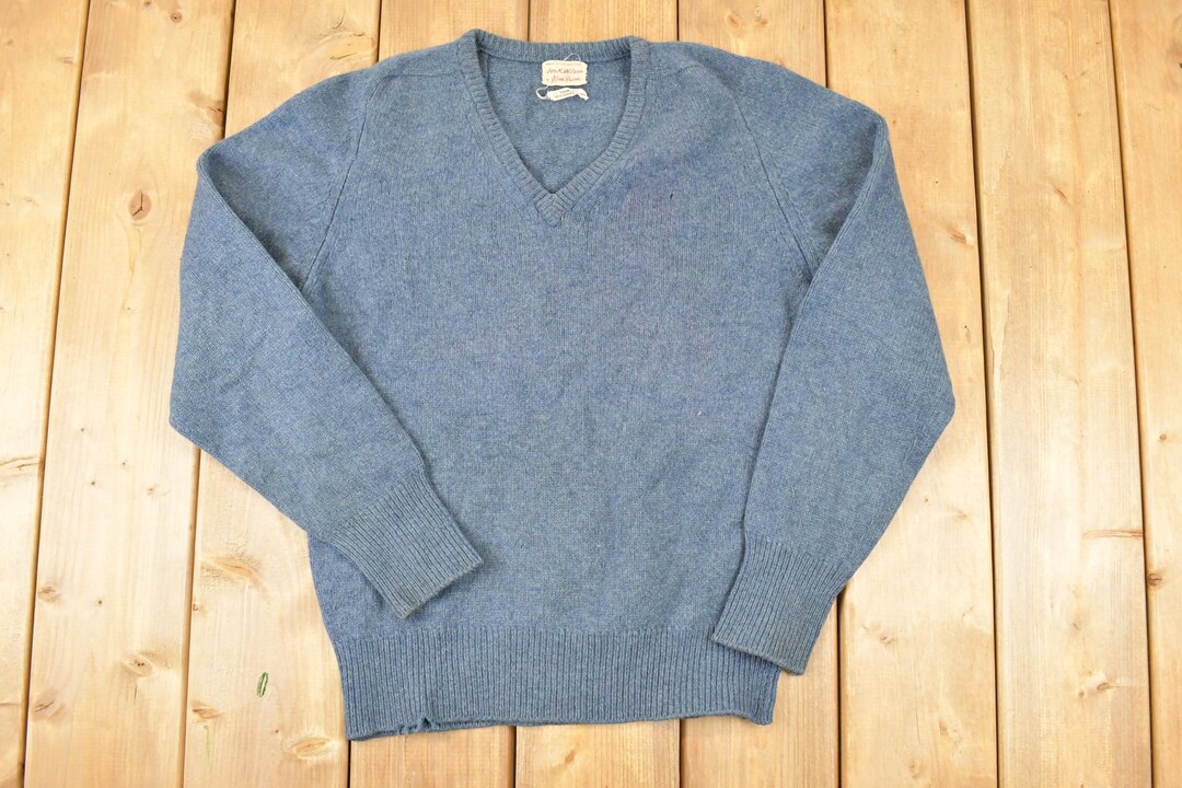 Vintage 1970s Jas K Wilson Alan Paine Knit Cardigan Sweater Mens S ...