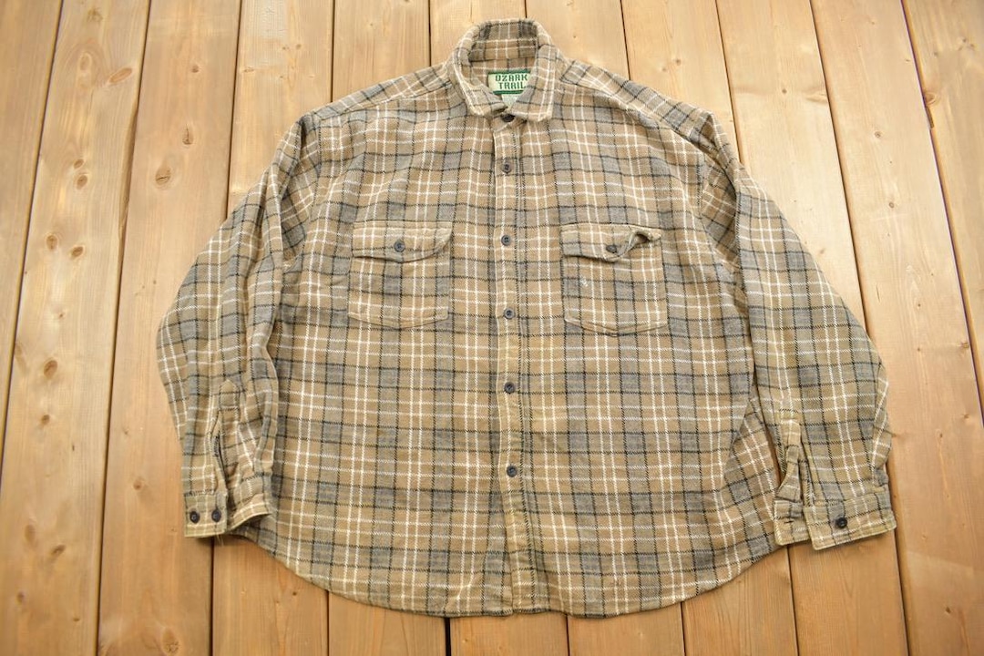 Vintage 1990s Ozark Trail Button up Shirt / 1990s Button up / Vintage ...