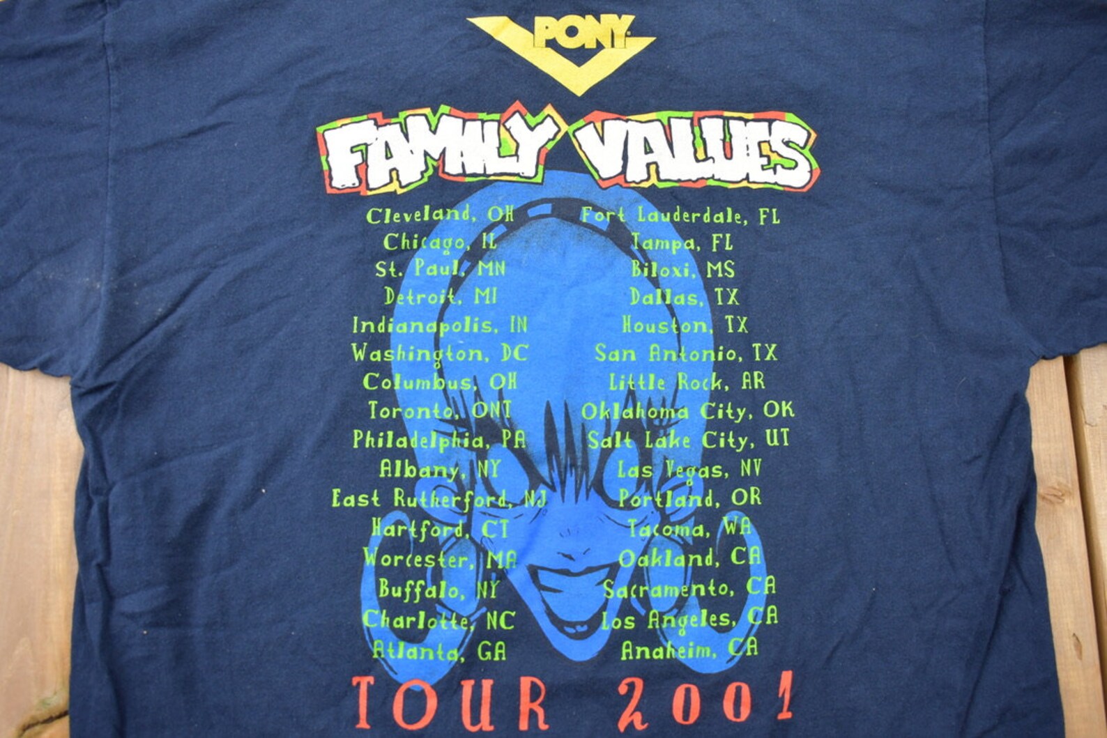 Vintage 2001 Family Values Tour Nu Metal Tour T Shirt / Music Promo ...