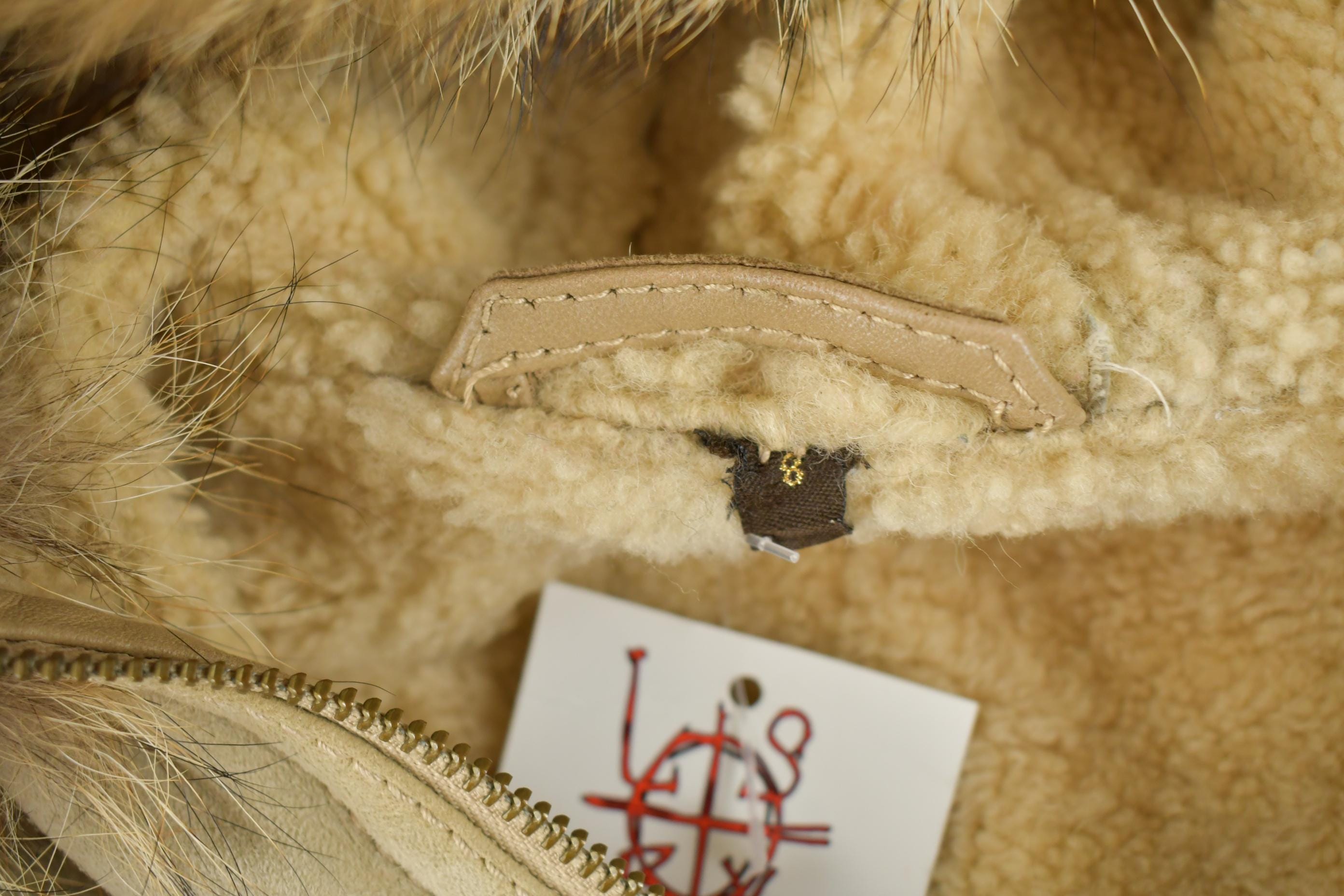 Vintage 1990s Coach Authentic Leather Full Length Shearling Jacket With ...