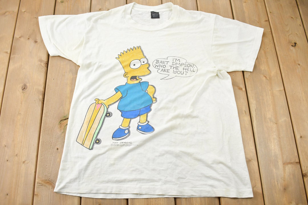 Vintage 1990 Bart Simpson Graphic T-shirt / the Simpsons /twentieth ...
