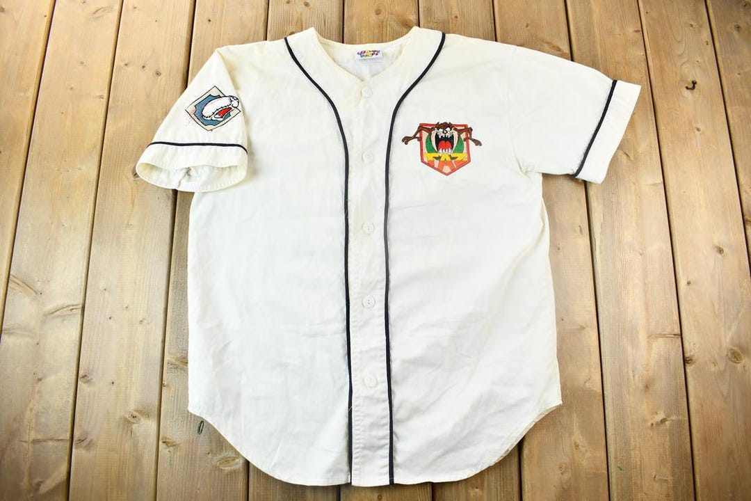 Vintage 1993 Looney Tunes Tasmanian Devil Baseball Jersey / Warner Bros ...