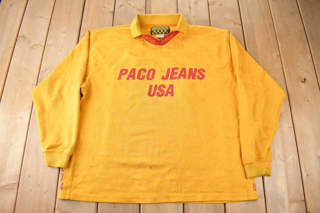 Vintage 1990s PACO Jeans USA Soccer Jersey Size Large - Etsy