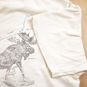 Vintage 1990s American Outback Apparel USA Map Animals Graphic T-shirt ...