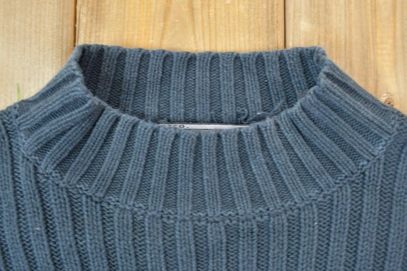 Vintage 1990s Point Zero Mock Neck 3D Colored Cable K… - Gem