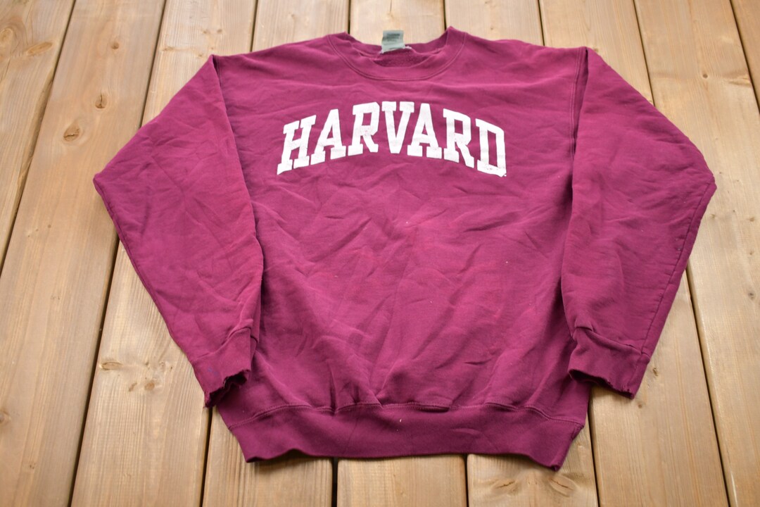 Vintage 1990s University of Harvard Graphic Collegiate Crewneck ...