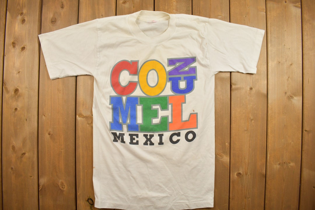 Vintage 1990s Mexico Cozumel Travel T-shirt / 80s / 90s / Streetwear ...