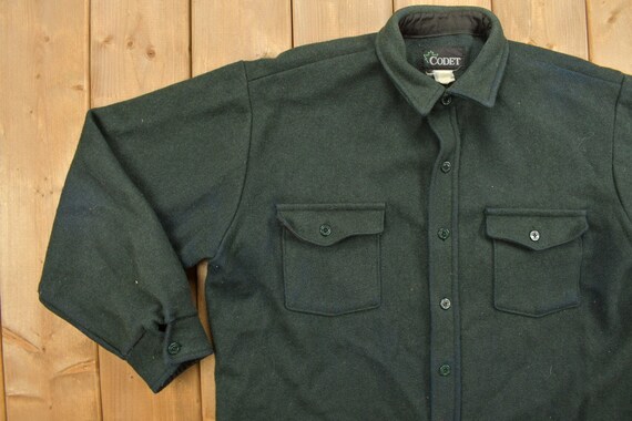 Vintage 1990s Codet Button Up Shirt / 1990's Button U… - Gem