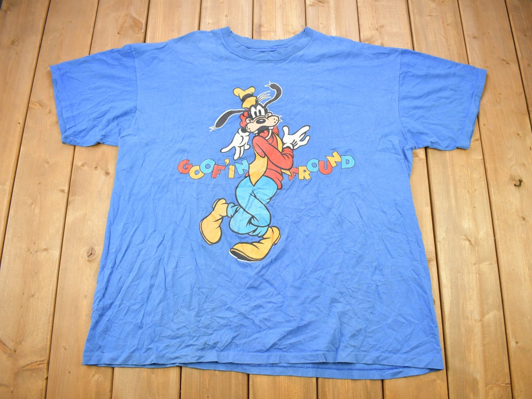 Vintage 1990s Disney Goofy Goofin Around Graphic Cartoon T-shirt / 90s ...