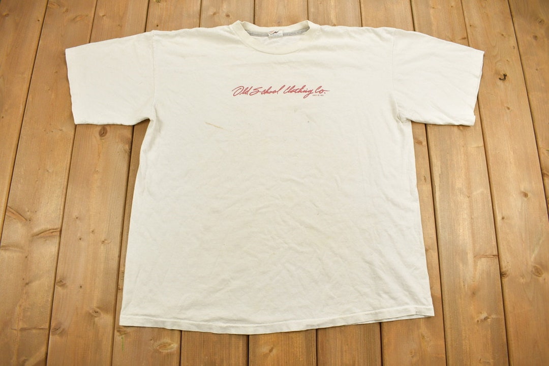 Vintage 1990s Old School Clothing Basketball Graphic T Shirt / Vintage ...