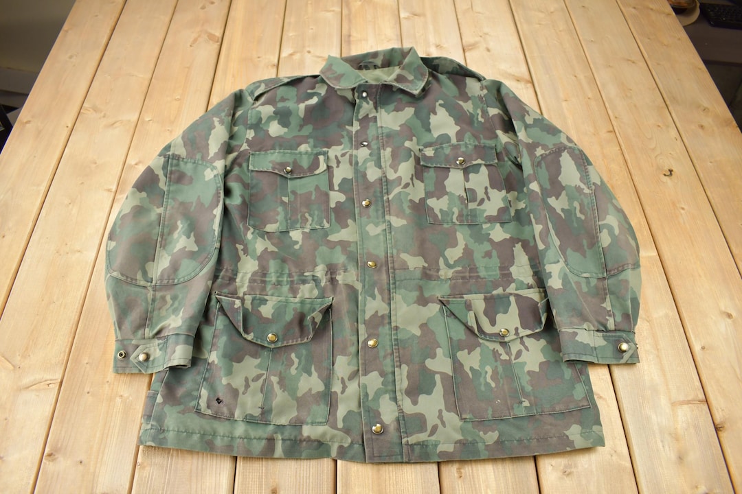 Vintage 1980s Canadian Military Camouflage Garrison Dress Land Army ...
