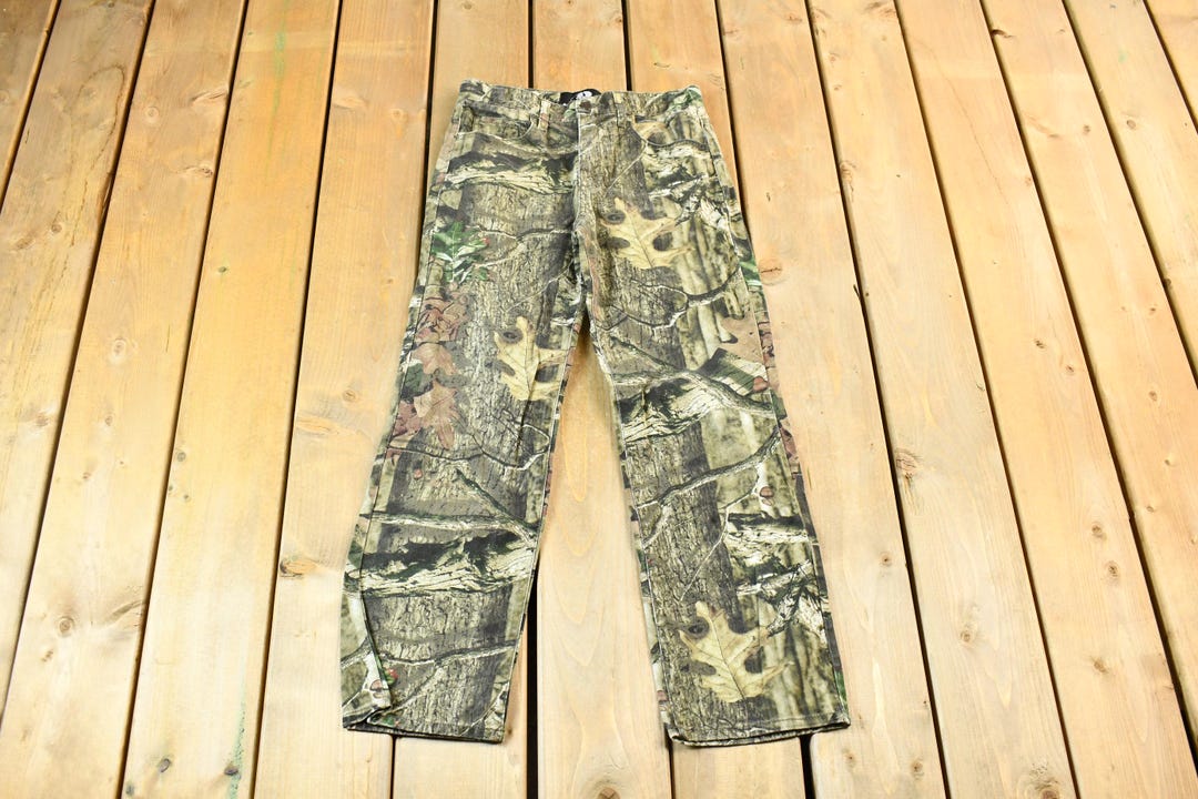 Vintage 1990s Forrest Camouflage Mossy Oak Denim Jeans Size 27 X 26 ...