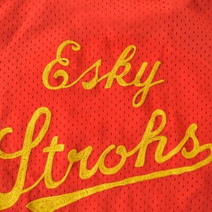 Vintage 1960s Esky Strohs Baseball Jersey / True Vintage / Chain ...