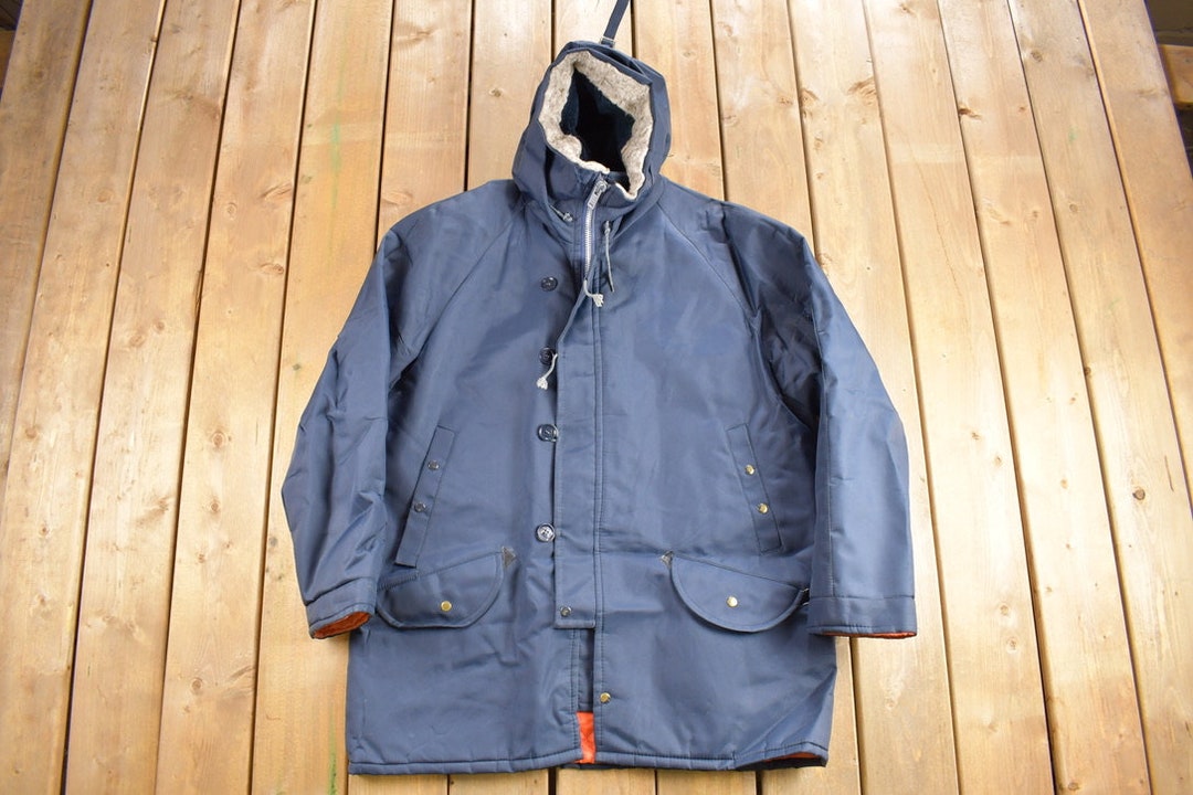 Vintage 1980s Spiegel Insulated Rain Coat / Rubber / Overcoat / 80s ...