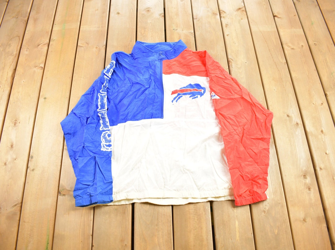 Vintage 1990s NFL Buffalo Bills Apex One Half Zip Jacket / Vintage ...