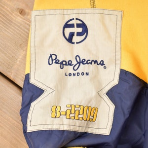 Vintage 1990s Pepe Jeans Half Zip Windbreaker Jacket / Pepe Denim Worxx ...