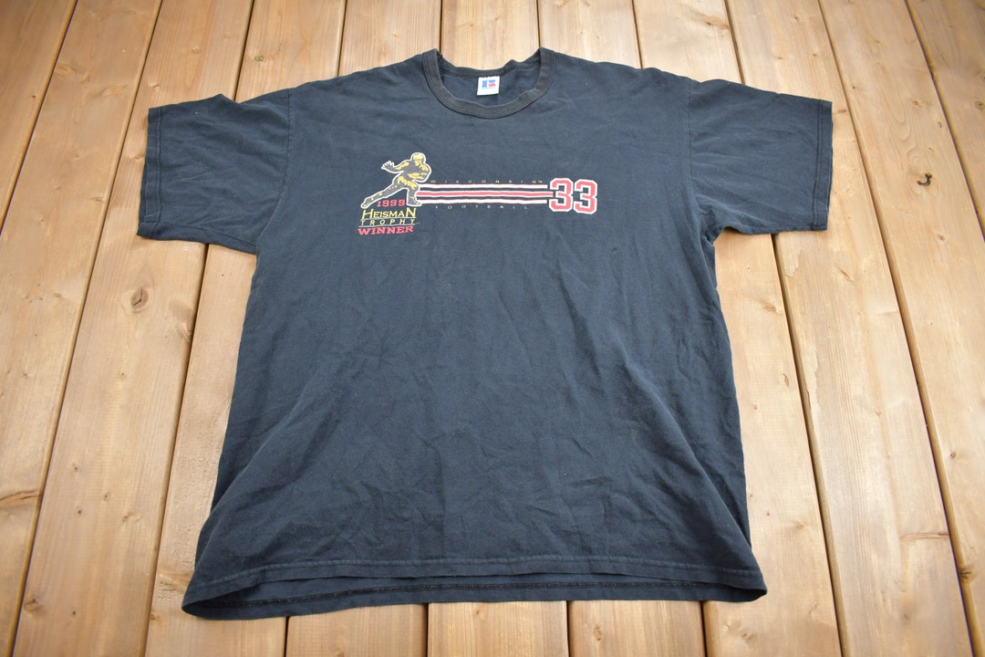 Vintage 1999 Heisman Trophy Winner Graphic T Shirt / Wisconsin Football ...