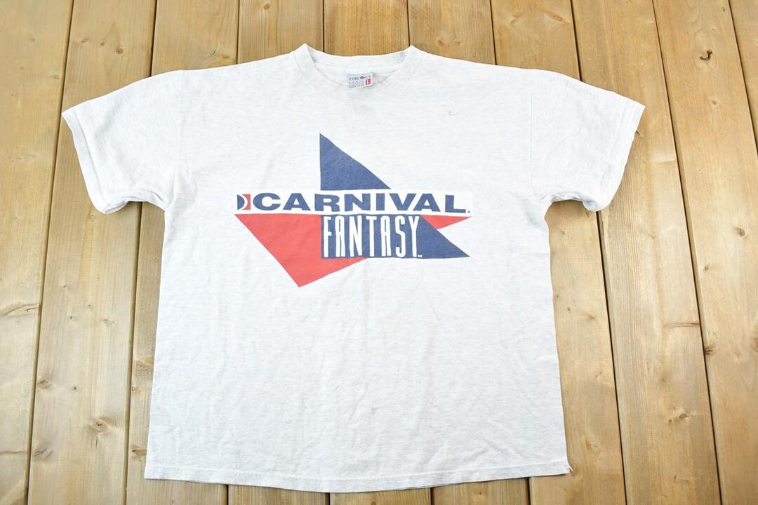 Vintage 1990s Carnival Fantasy Souvenir T-shirt Mens Oversized Large ...