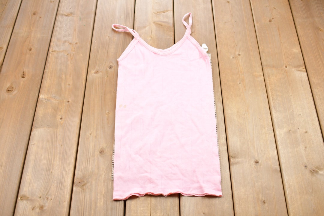 Vintage 1980s Crown Pink Tank Top / Basic Tank Top / 80s / 90s ...