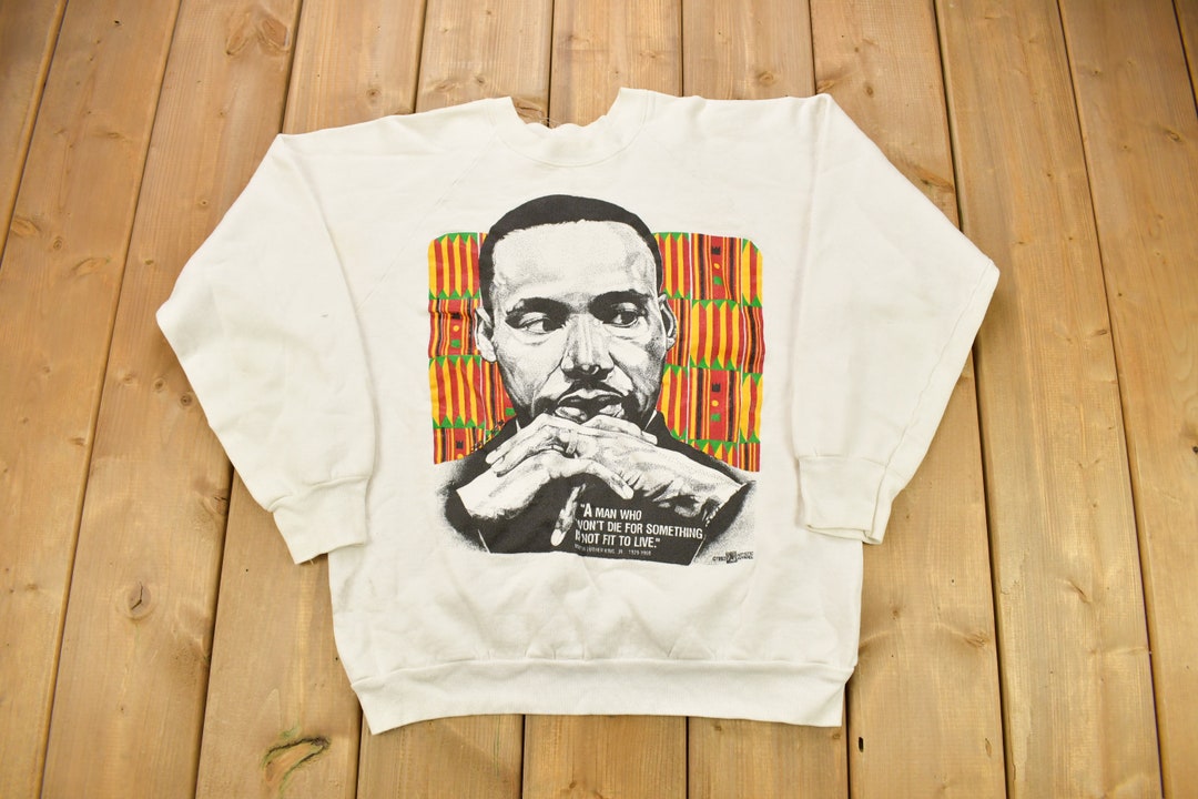 Vintage 1992 Martin Luther King Jr Graphic Crewneck Sweatshirt / 90s ...
