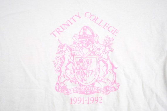 Vintage 1990s Trinity College NRAC Graphic Long Sleev… - Gem