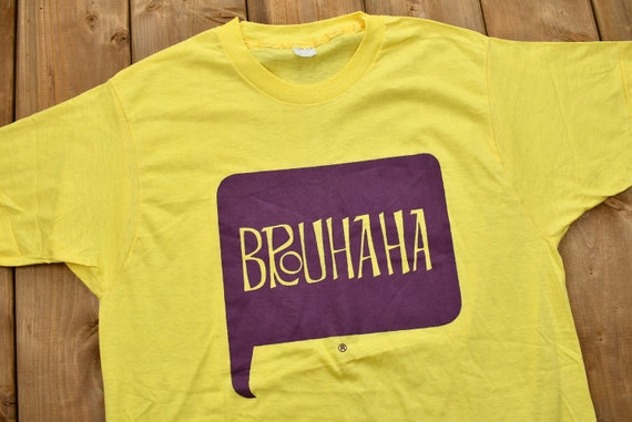 Vintage Late 1980s Bruhaha Speech Bubble Graphic T-Sh… - Gem