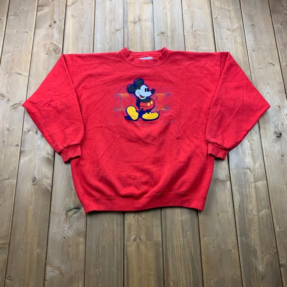 Vintage 1990s Disney Mickey Mouse Embroidered Crewnec… - Gem