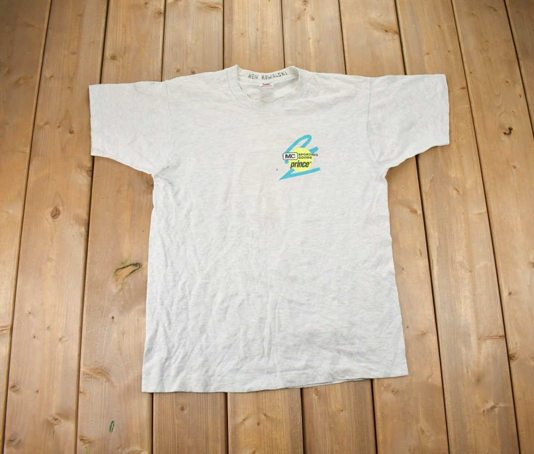 Vintage 1990s MC Sporting Goods T-shirt / Streetwear / Tennis Tee ...