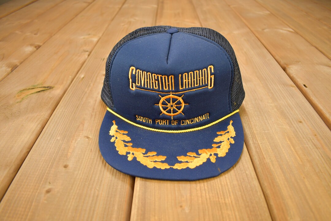 Vintage 1990s Conviction Landing South Port of Cincinnati Trucker Hat ...