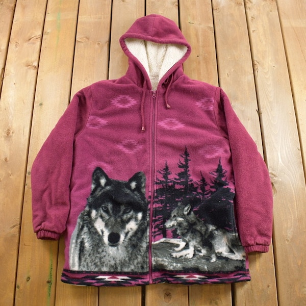 Wolf Fleece Jacket - Etsy