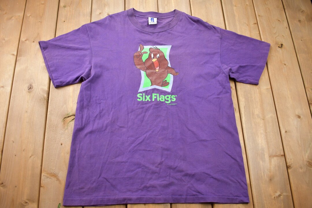 Vintage 1996 Six Flags Henry Hawk Looney Tunes T-shirt / Six Flags ...