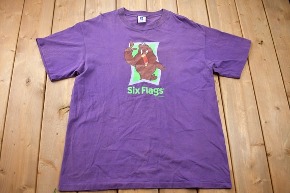 Vintage 1996 Six Flags Henry Hawk Looney Tunes T-Shir… - Gem