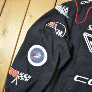 Vintage 1990s Jeff Hamilton Corvette Chevrolet Racing Jacket ...