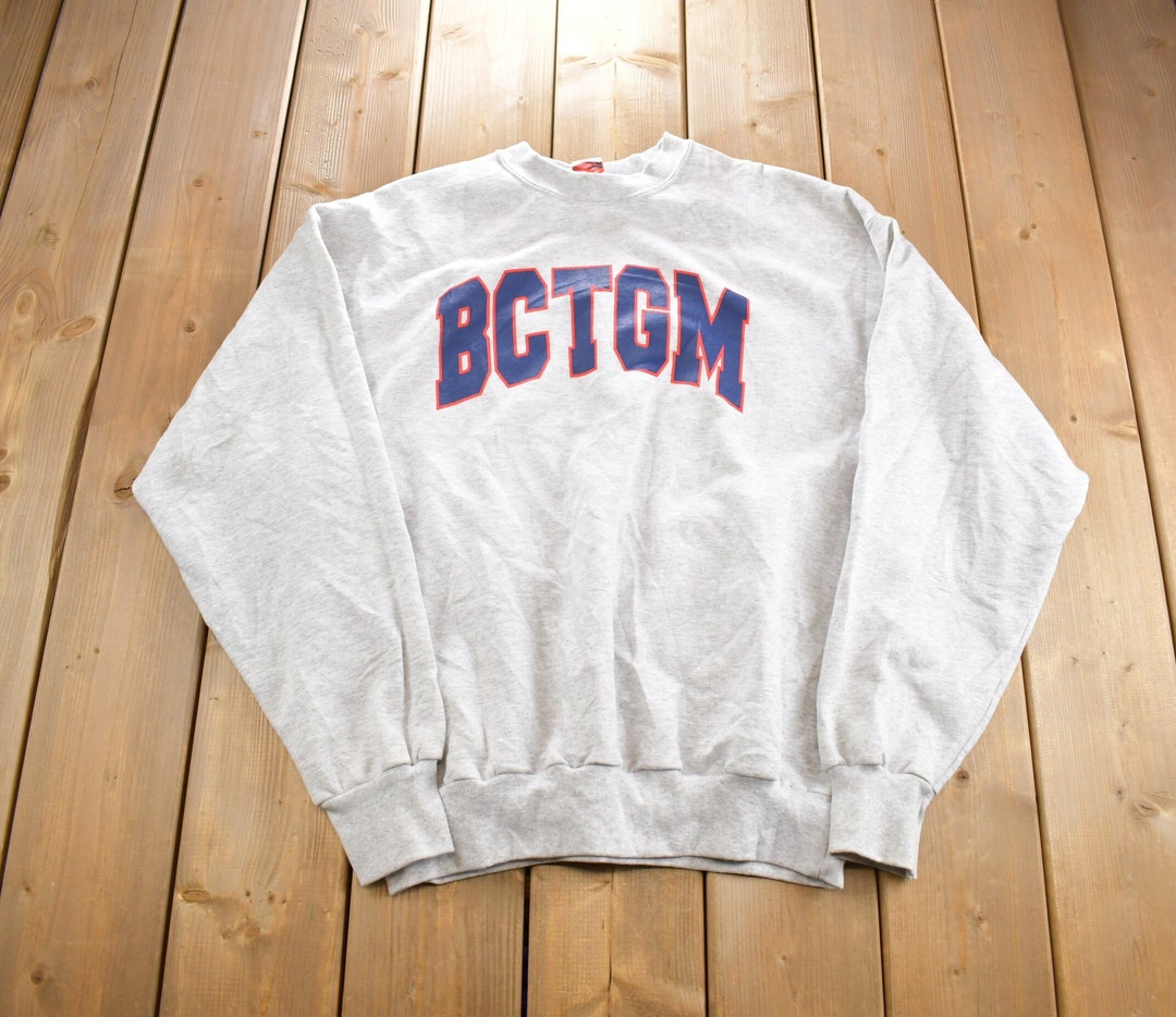 Vintage 1990s BCTGM Union Line University Crewneck Made in USA - Etsy