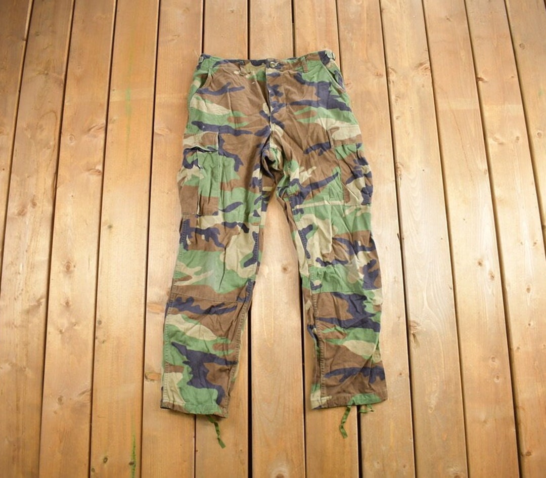 Vintage 1990s US Army Camouflage Cargo Pants Size 31x29 / Streetwear ...