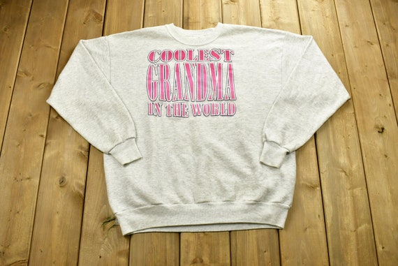 Vintage 90's Coolest Grandma In The World Crewneck / … - Gem
