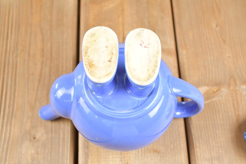 Vintage 1980s Cute Smiley Face Ceramic Tea Pot With Feet / Vintage Tea ...