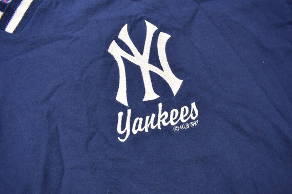 Vintage 1997 New York Yankees MLB Embroidered Pro Pla… - Gem