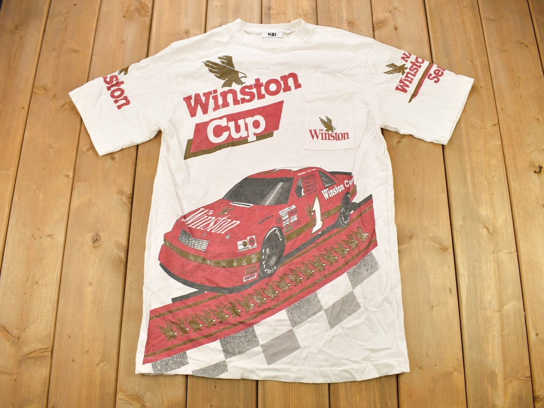 Vintage 1993 Nascar Winston Cup All Over Print Racing T-shirt / Single ...